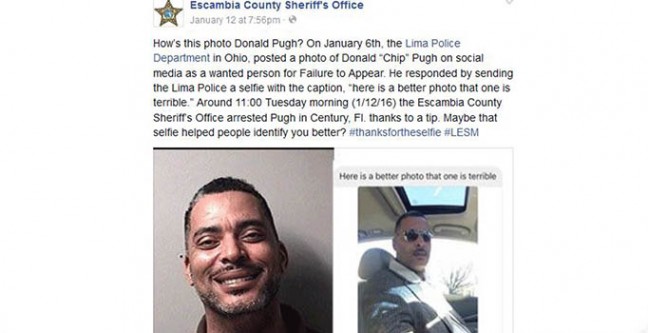 Polise selfie gönderen Donald Pugh Florida’da yakalandı: Bu resim nasıl ...